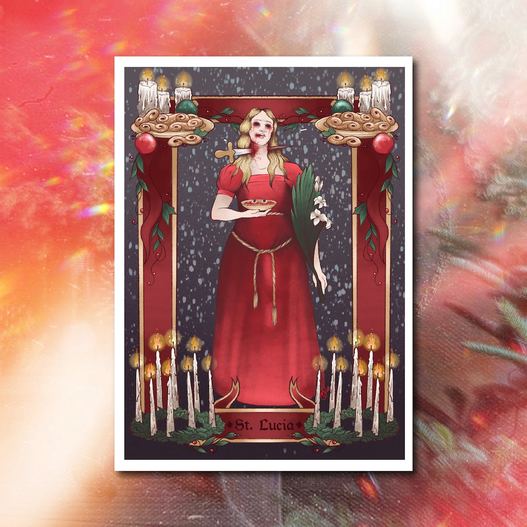 Christmas Demons St. Lucia Yule Monsters Horror Holiday Postcard - Etsy