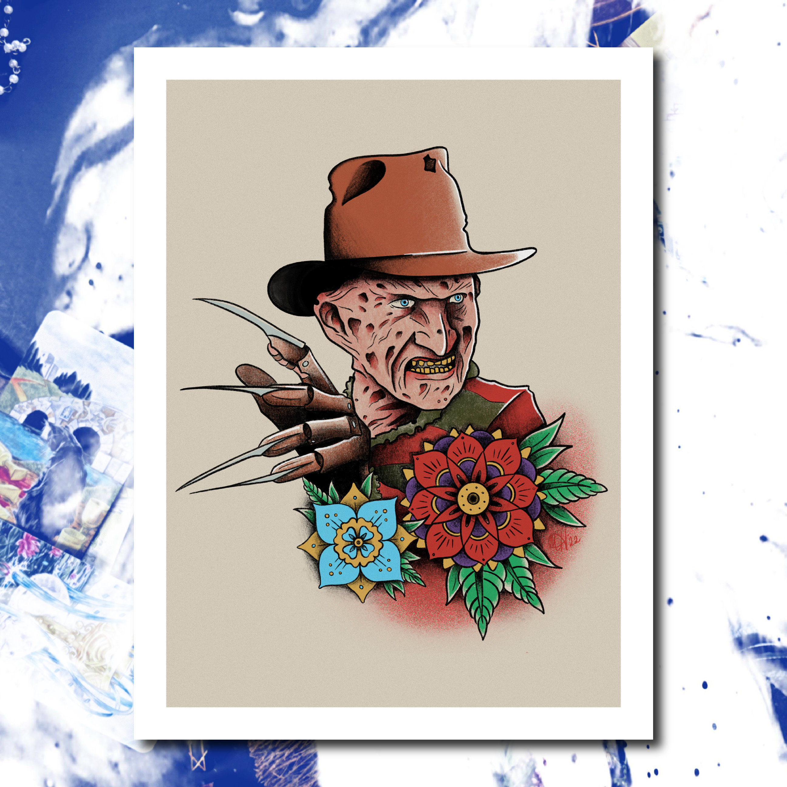 Freddy Krueger Skin Tattoos