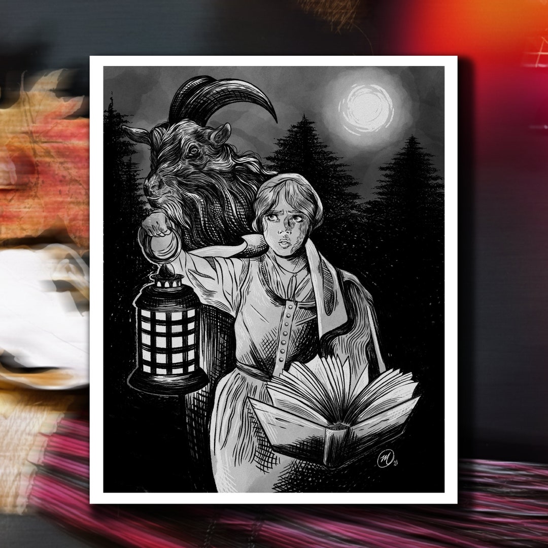 Live Deliciously the Vvitch Illustration Gothic Home Decor Horror Movie ...