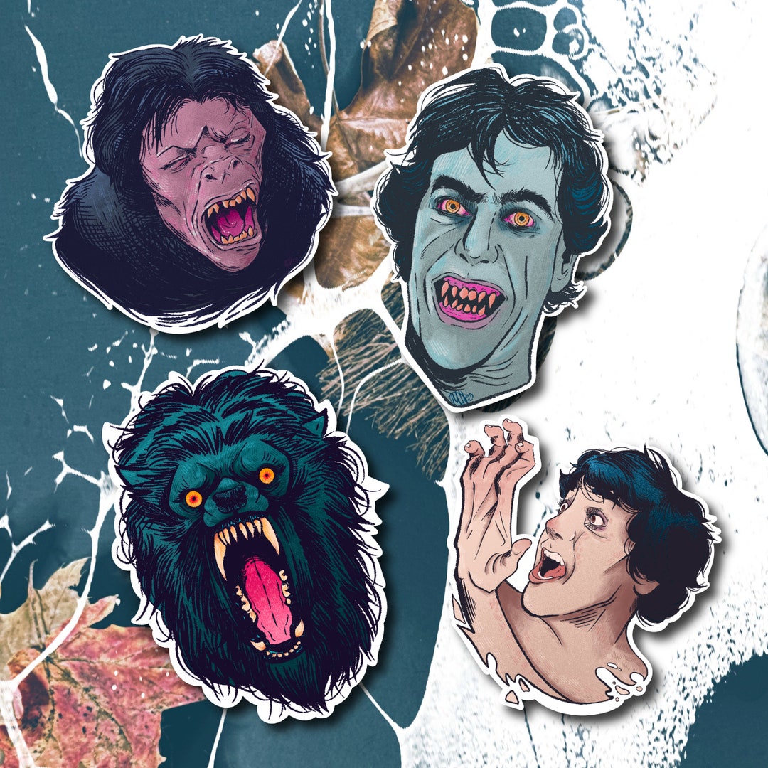 American Werewolf in London Vinyl Sticker Pack | Cult Horror Movie ...