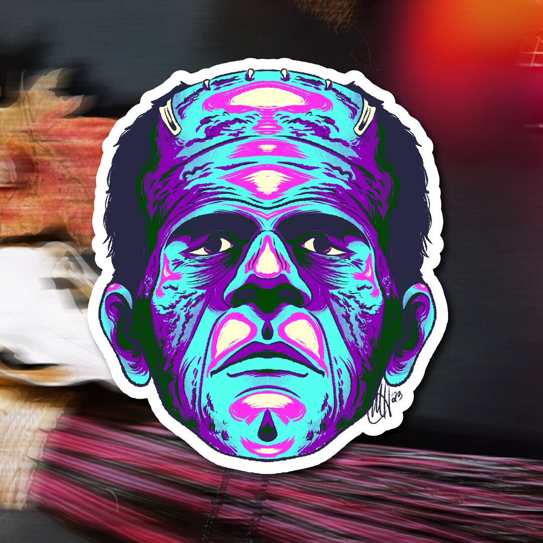 Frankenstein Sticker | Universal Monsters | Classic Horror Movie - Etsy