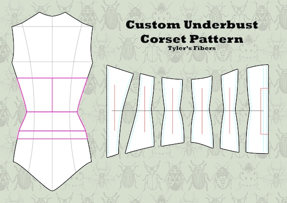 Patterns Custom Men's Overbust Corset Pattern Kits & How To Craft ...