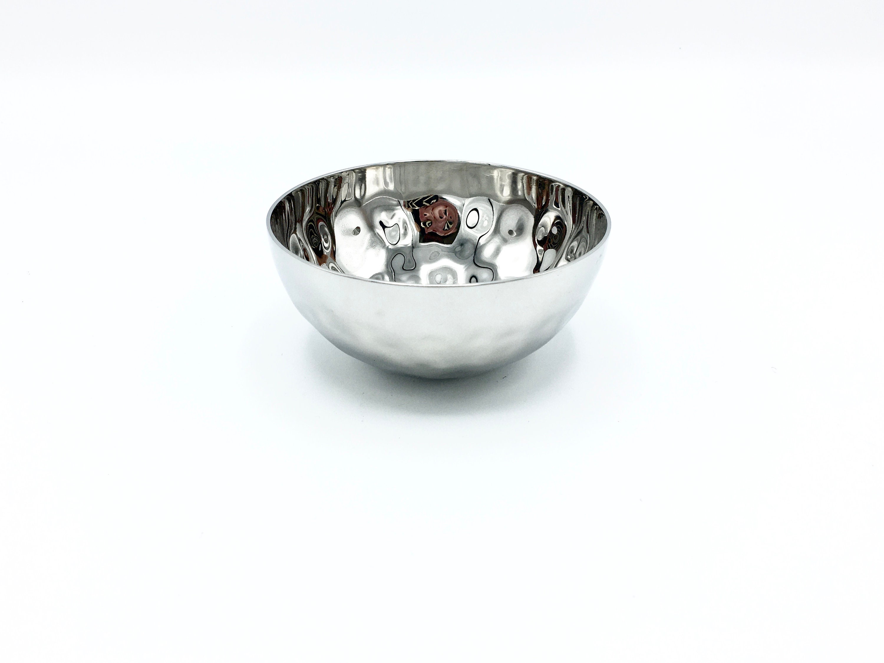 4" Bowls (square, Round, Triangle) - Handmade Hammered Stainless Steel ...