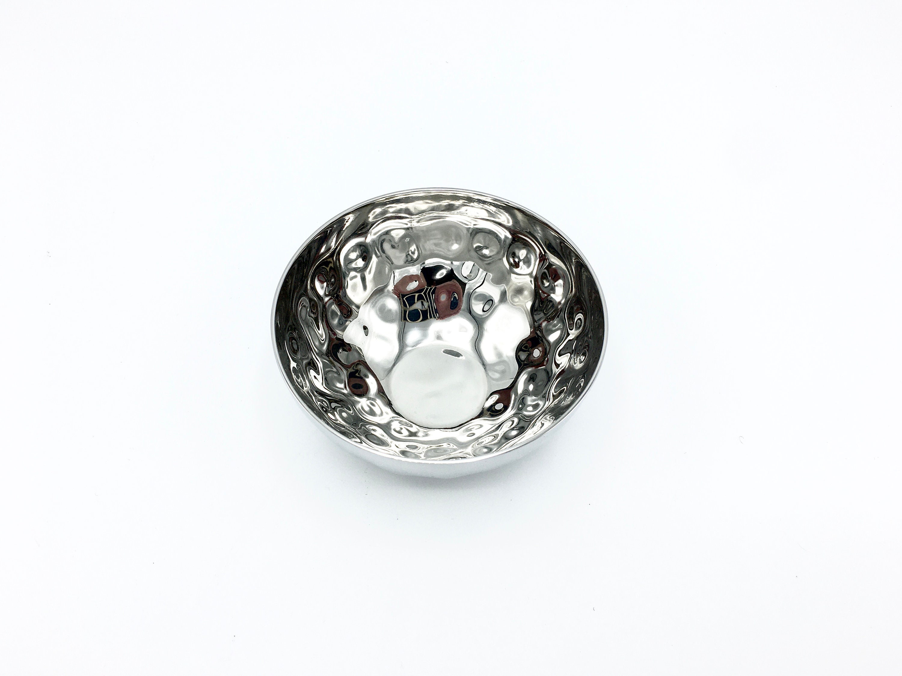 4 Bowls square, Round, Triangle Handmade Hammered Stainless Steel - Etsy