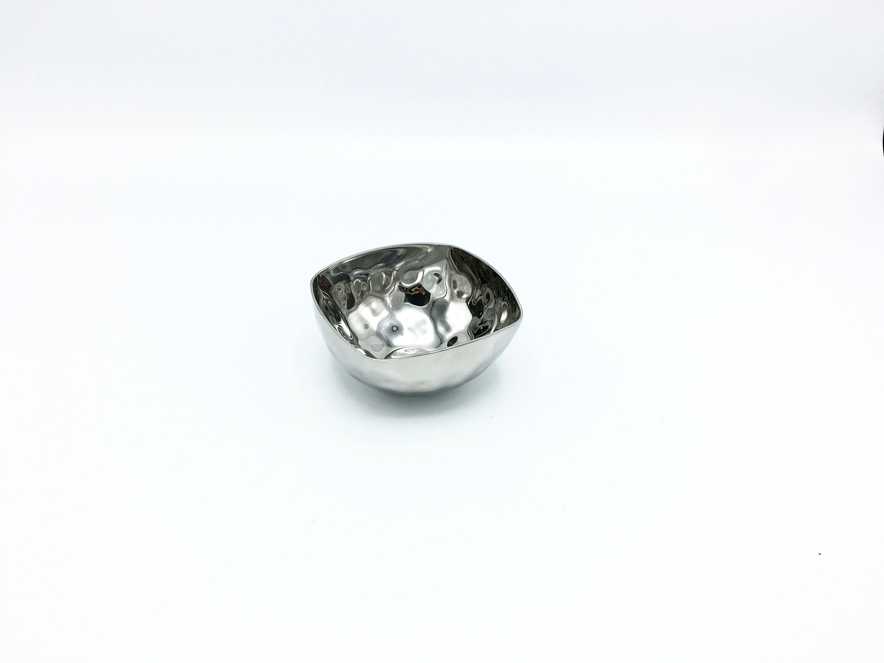 4" Bowls (square, Round, Triangle) - Handmade Hammered Stainless Steel ...