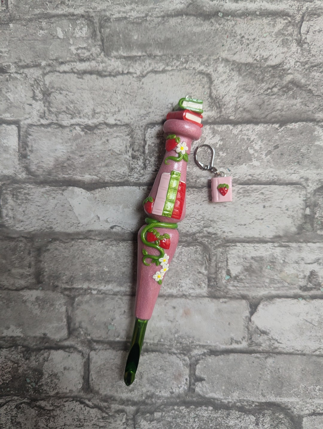 Strawberry Library Inspired Ergonomic Crochet Hook - Etsy