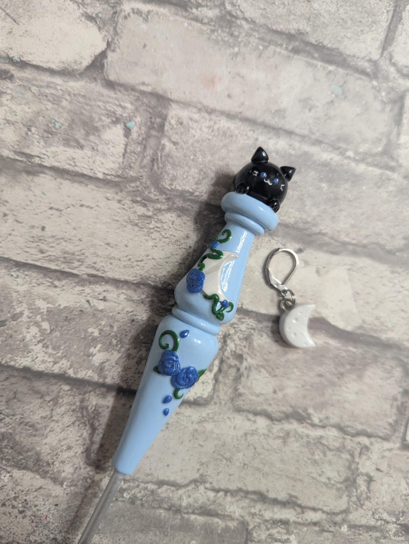 Cat and Moon Inspired Ergonomic Crochet Hook - Etsy