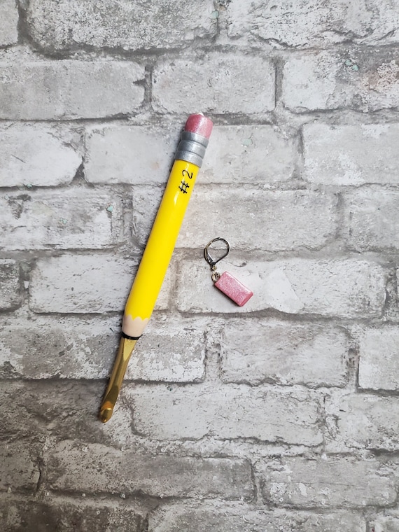 Pencil Inspired Slim Crochet Hook | Etsy