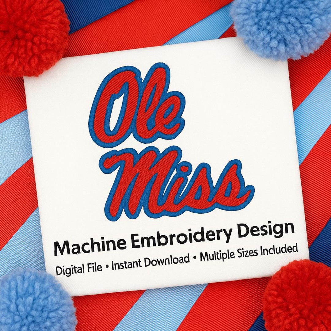 Classic Southern Embroidery Design – Stacked Script Hotty Toddy 2” & 4 ...