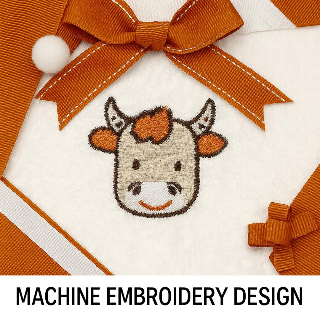Longhorn Mascot Embroidery File – Kid-style Outline Stitch (2” & 3.5 ...