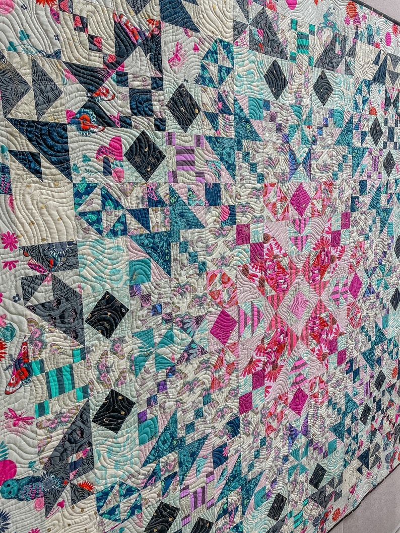 Modern Ruby Star Society Wall Hanging Quilt - Etsy