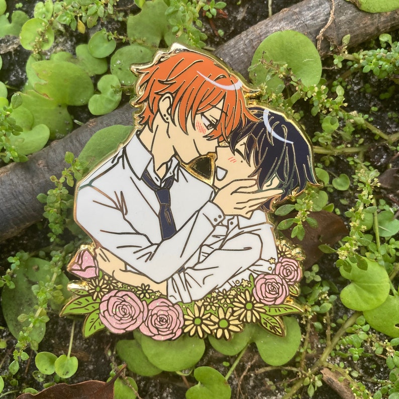 BLGL Flowers Enamel Pin - Etsy