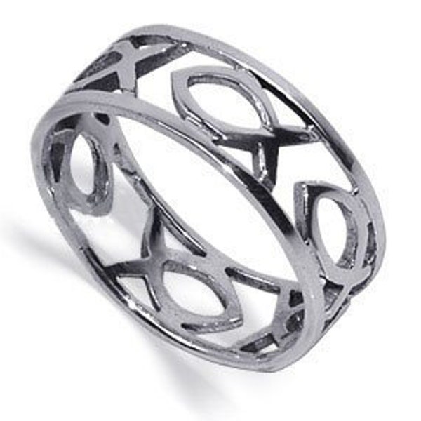 Ichthus Fish Ring - Etsy