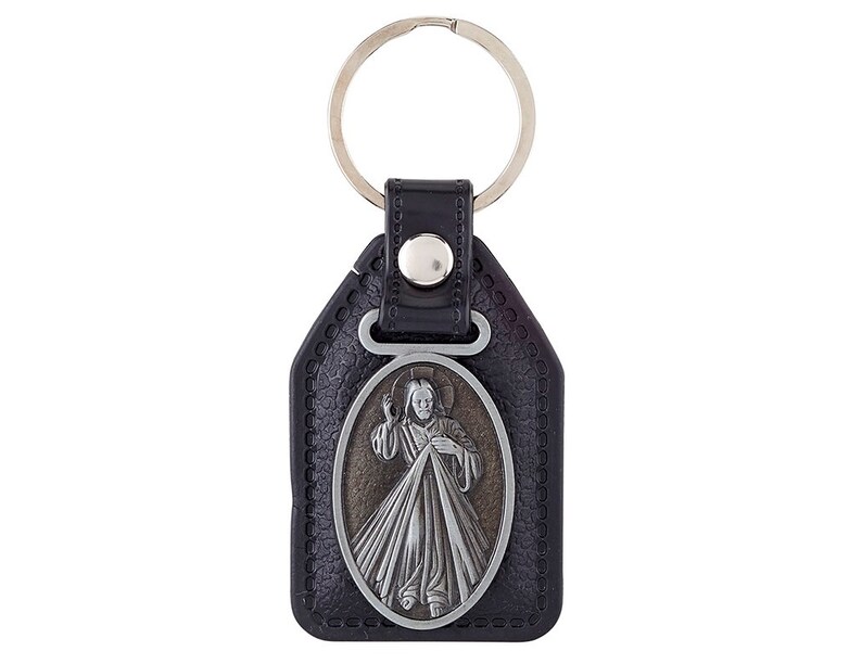DIVINE MERCY JESUS Fob Style Key Chain Fast Shipping | Etsy