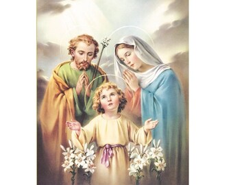 Holy Family Print - Etsy