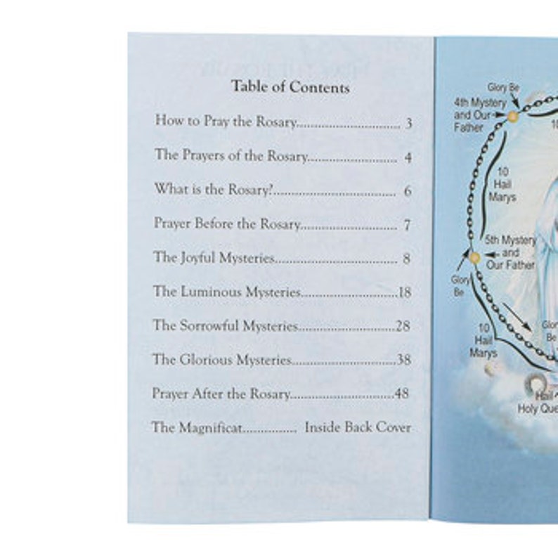 PRAY THE ROSARY Pocket Book Includes Luminous Mysteries - Etsy
