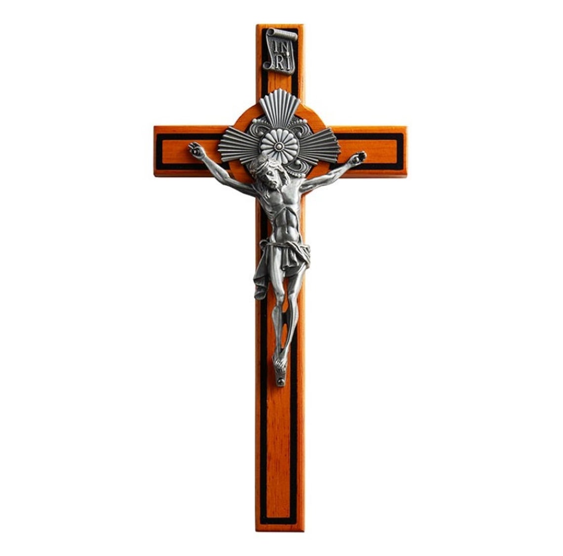 10 WALL CRUCIFIX With Pewter Corpus by James Brennan | Etsy