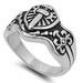 Men's SWORD & SHIELD Ring Stainless Steel Fast - Etsy