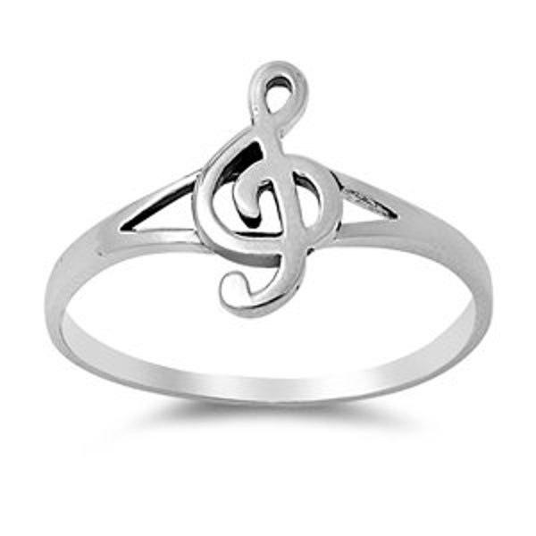 Treble Clef Ring - Etsy