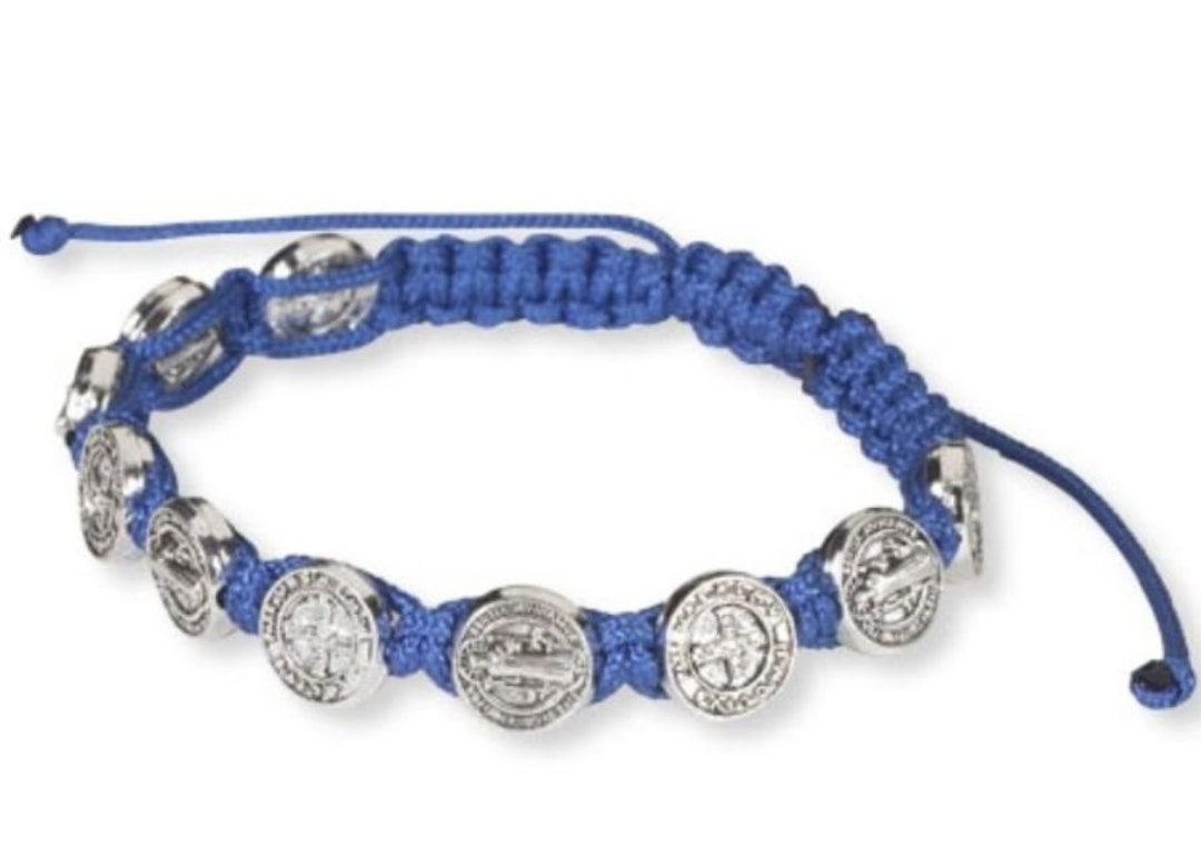 7 Color Choices ST BENEDICT MEDALS Cord Bracelet Evil - Etsy UK