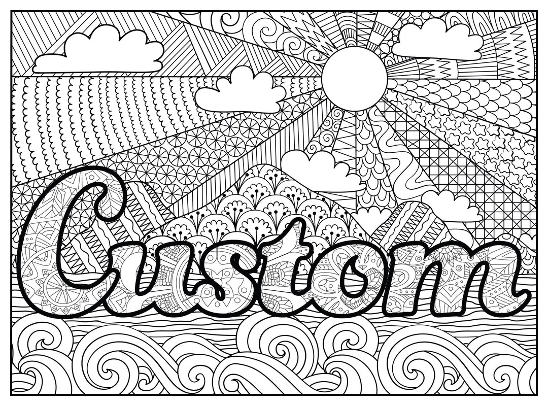 Custom Coloring Poster Make Your Own Coloring Poster Landscape Custom Coloring Poster Make Your Own Coloring Poster Landscape
