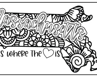 Massachusetts Coloring Pages