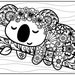 Huge Coloring Poster-koala Zentangle - Etsy