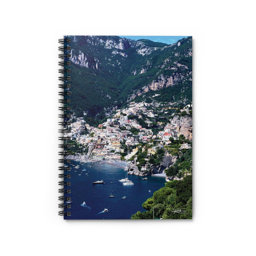 Positano Amalfi Coast Italy Views Spiral Notebook - Ruled Line - Etsy
