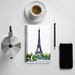 Lady Liberty and Lady Eiffel Paris France Spiral Notebook Dotted Pages ...