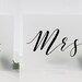 SET OF 2, Acrylic Mr Mrs Tabletop Signs, Mr and Mrs Sign, Table Sign ...