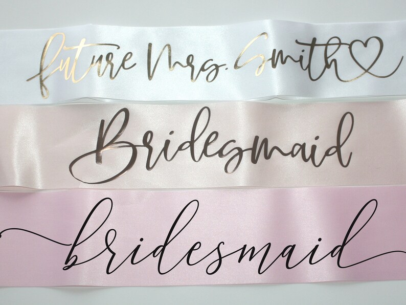 Personalized Sash for Bachelorette Party, Custom Bridal Sash for Bride ...