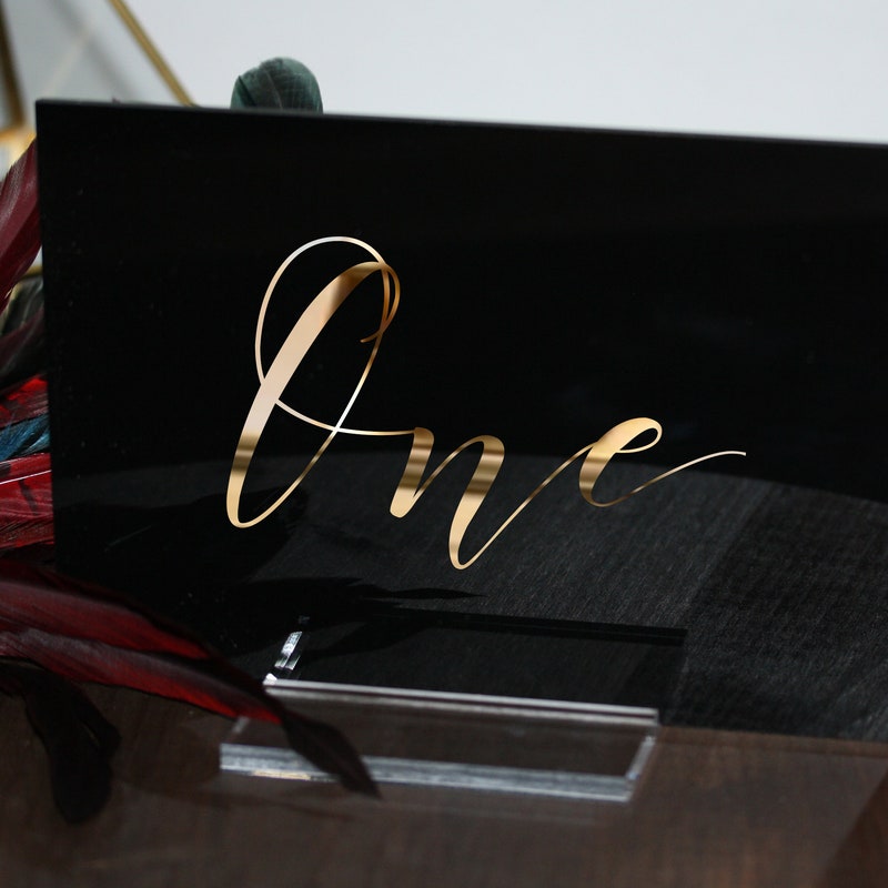 Gold Acrylic Numbers - Etsy