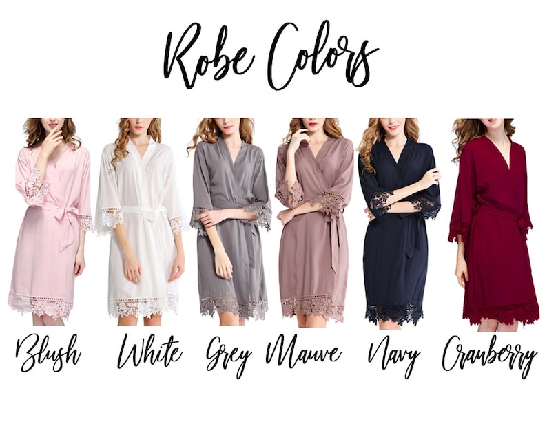 Nautical Bridesmaid Gift, One Size, Bridesmaid Robe, Personalized, With ...