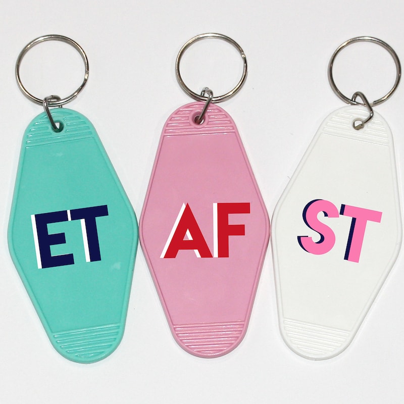 Preppy Keychain - Etsy