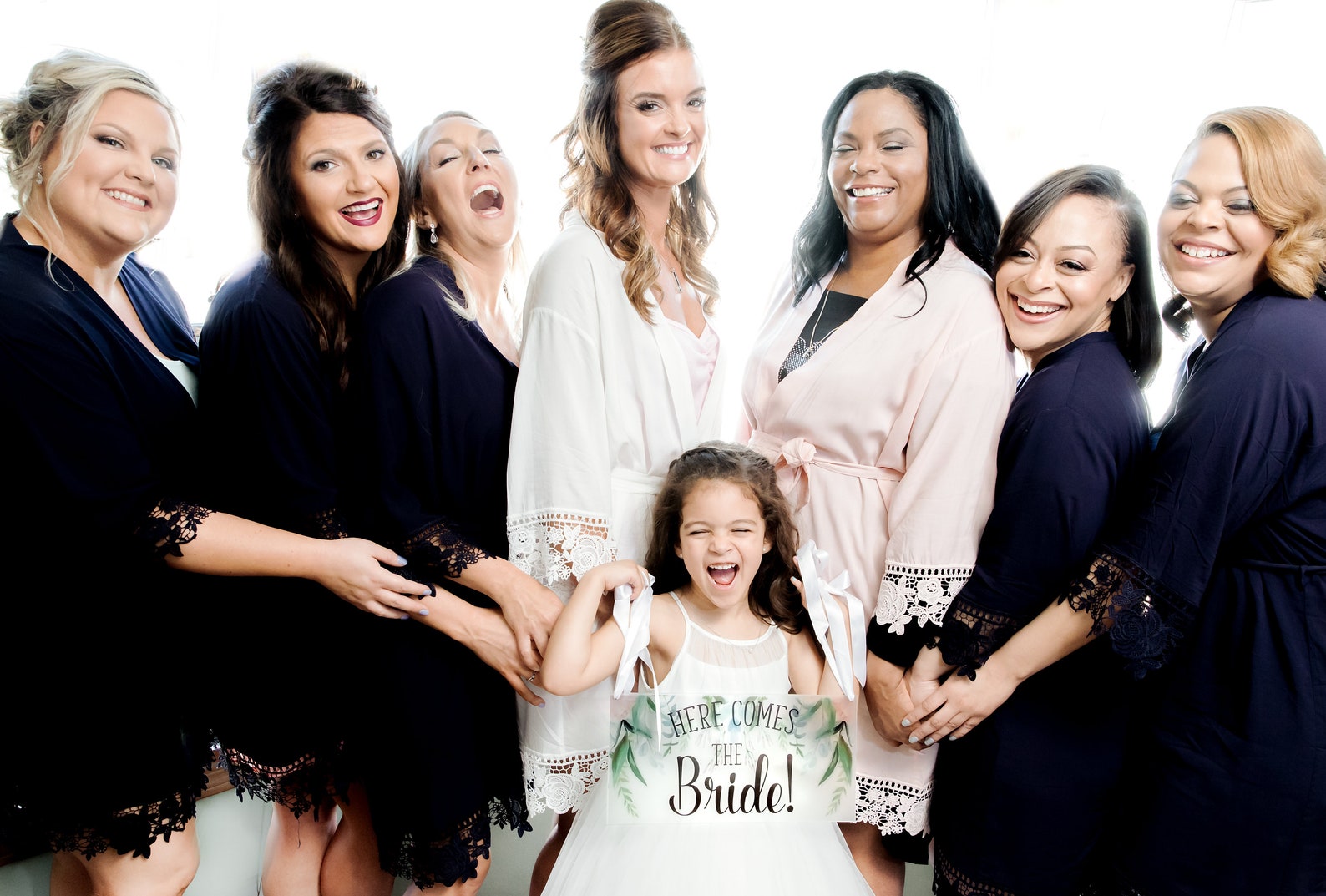 Nautical Bridesmaid Gift, One Size, Bridesmaid Robe, Personalized, With ...