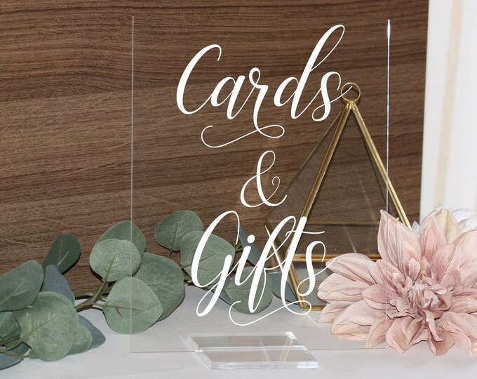 Cards and Gifts Wedding Sign, Wedding Gift Signs, Table Sign, Reception ...