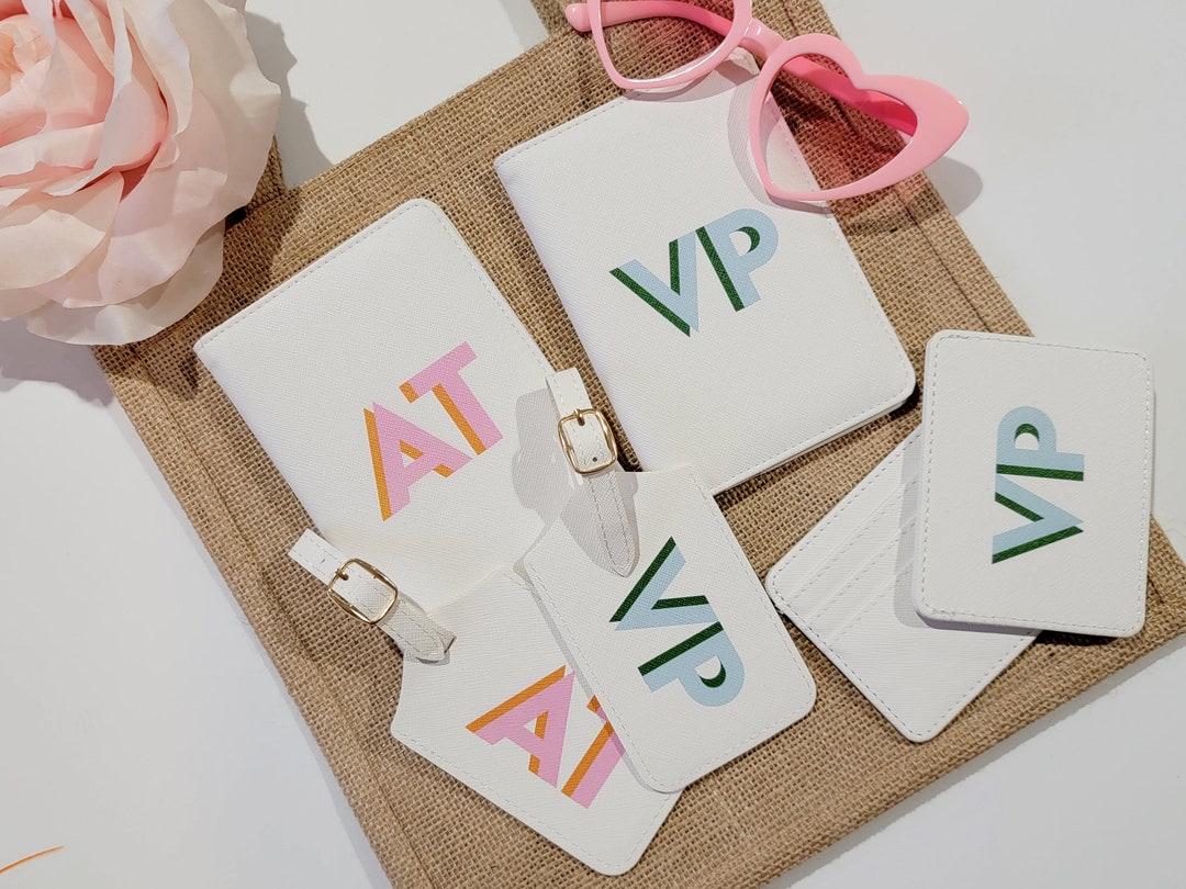 Shadow Monogram Travel Gift Set With Luggage Tag, Passport Holder, Card ...