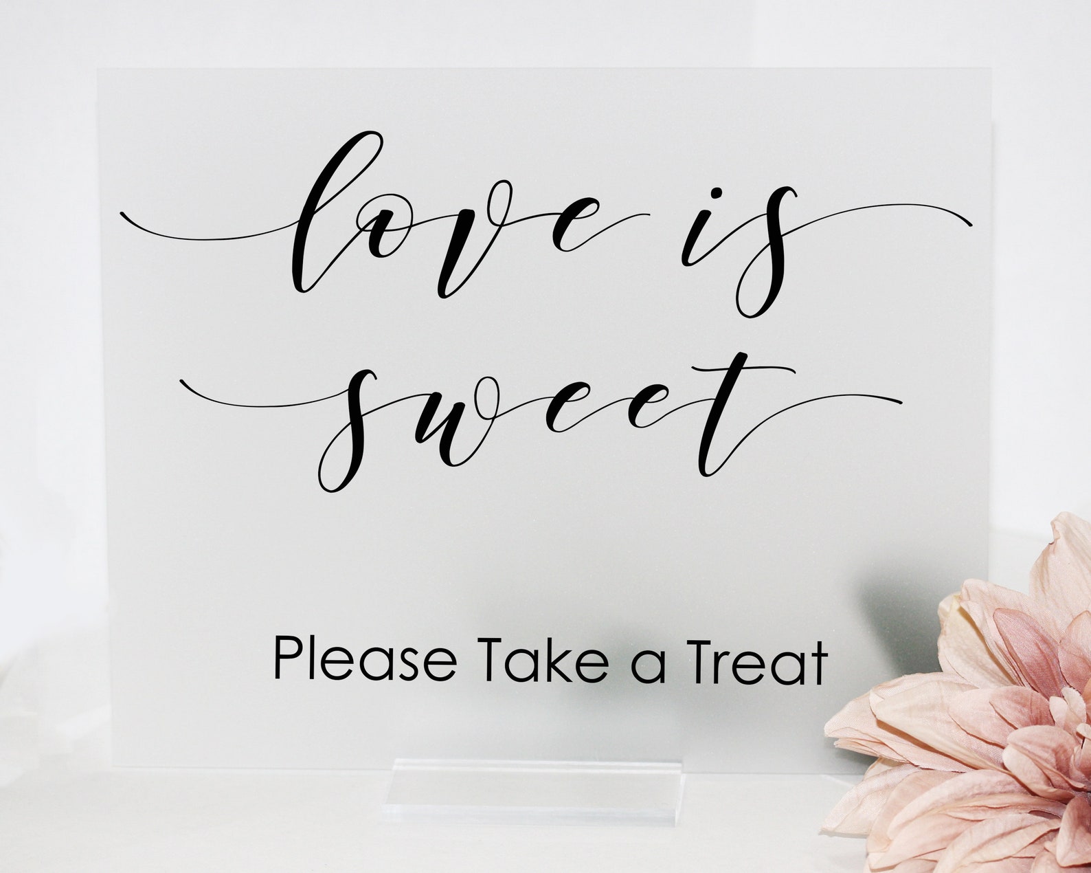 Love is Sweet Please Take a Treat Acrylic Sign Acrylic Wedding - Etsy