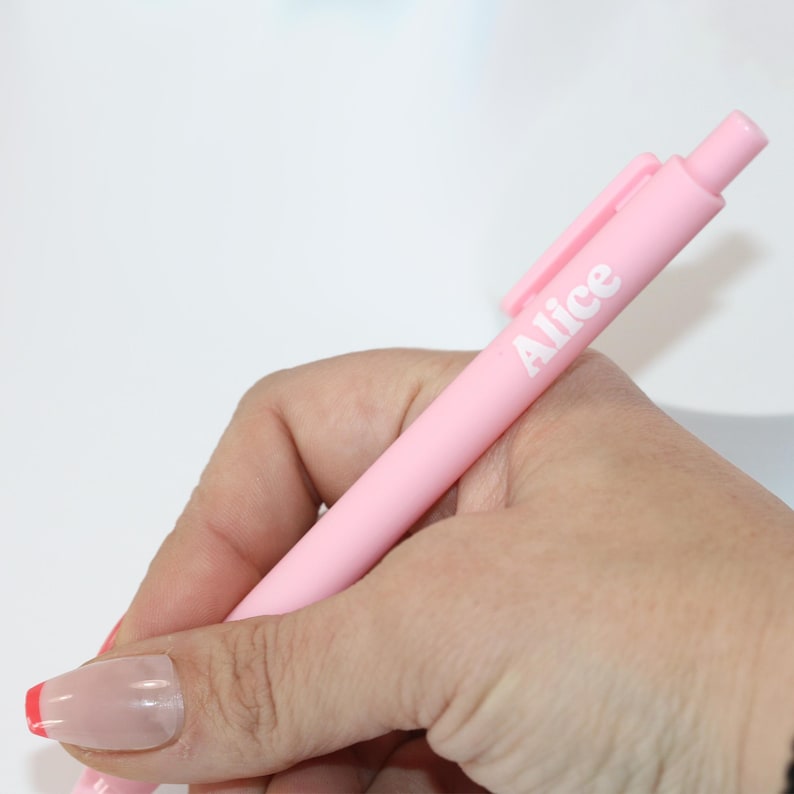 Set of 3 Personalized Pens Printed With Name or Saying, Custom Pens ...