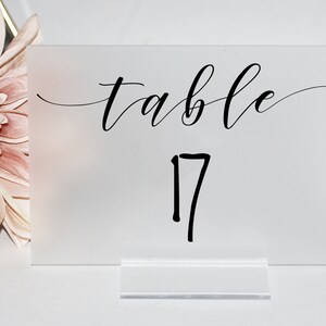 Custom Acrylic Table Numbers, Table Numbers With Stand, Table Numbers ...