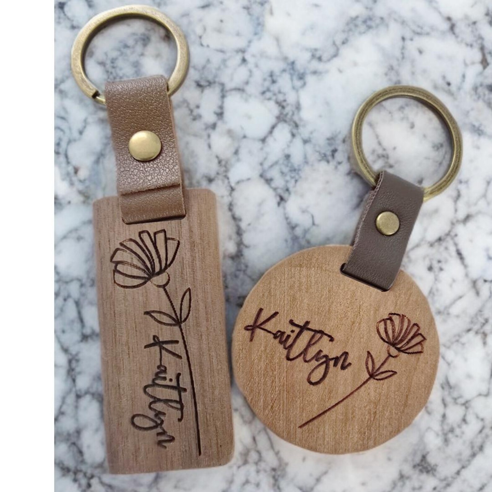 Engraved Wooden Keychains | Boho Rustic Gift | Bridesmaid Gifts ...
