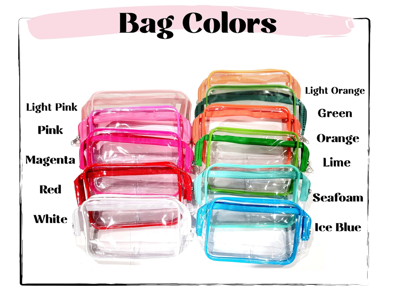 Shadow Monogram Clear Bag, Monogram Gifts, TSA Toiletry Bag Pouch With ...