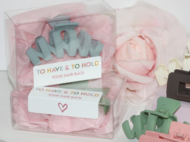 To Have and to Hold Your Hair Back Gift Box With Hair Claw Clip ...