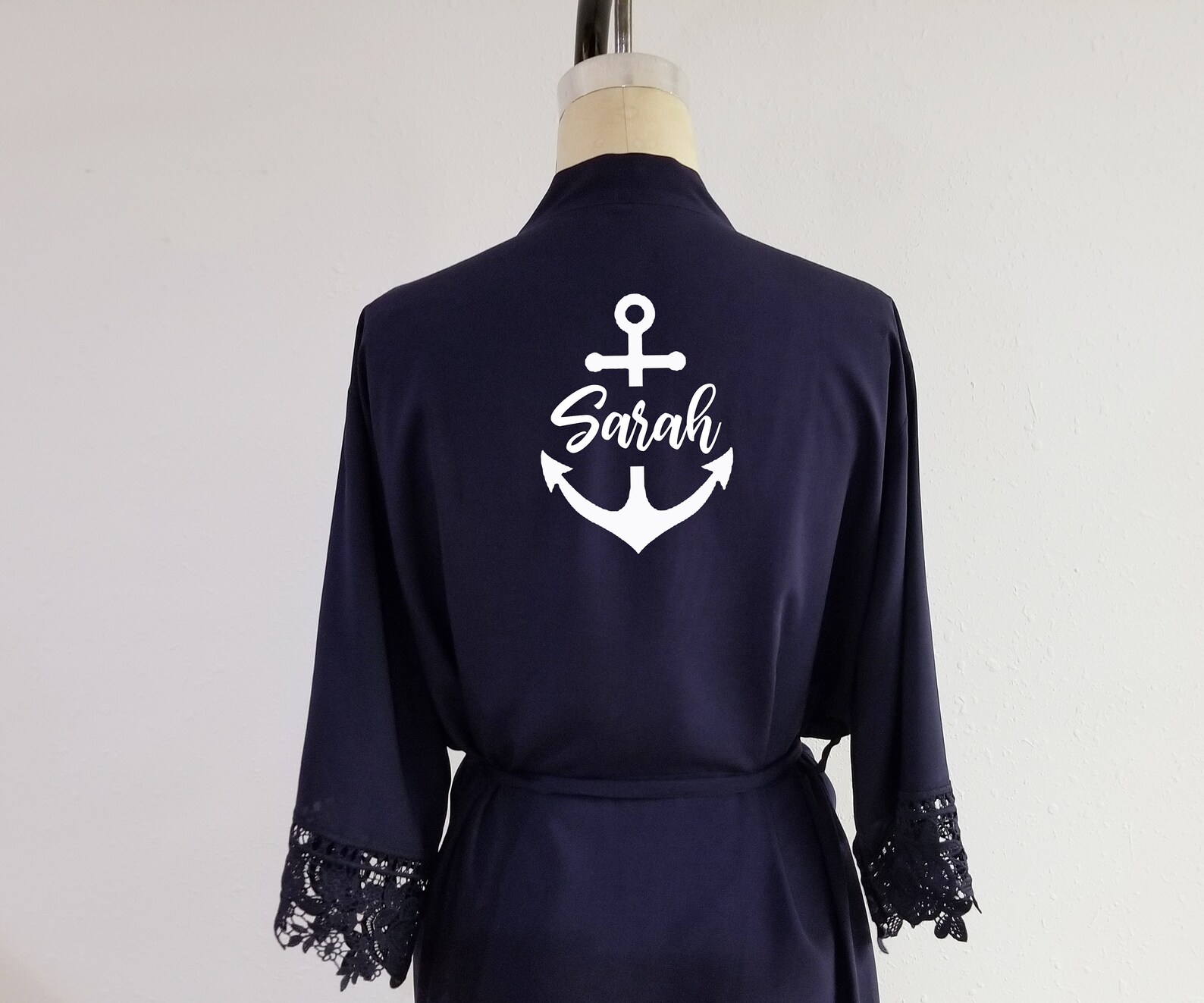 Nautical Bridesmaid Gift, One Size, Bridesmaid Robe, Personalized, With ...