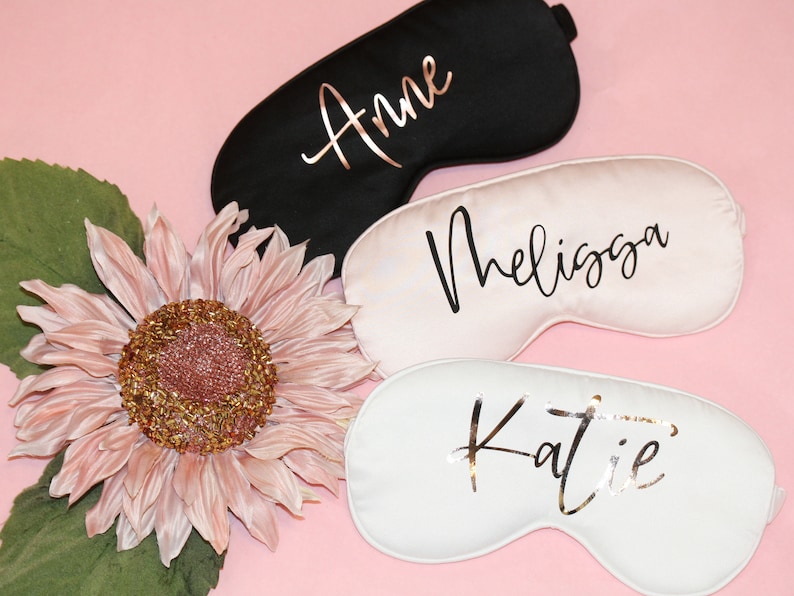 Personalized Sleepmask | Bridesmaid Eye Mask Gifts | Bridal Shower ...