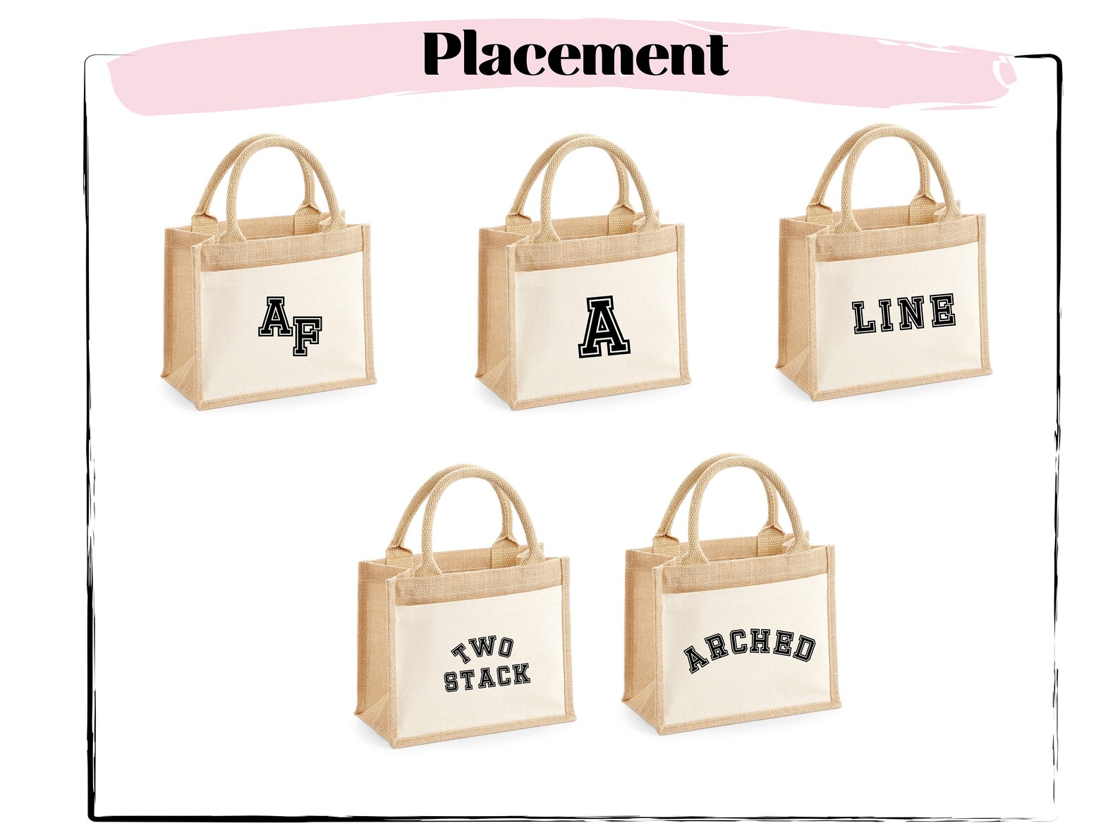 CUSTOM Varsity Letter Chenille Patch Bag, Mrs Bride Jute Tote Bag ...