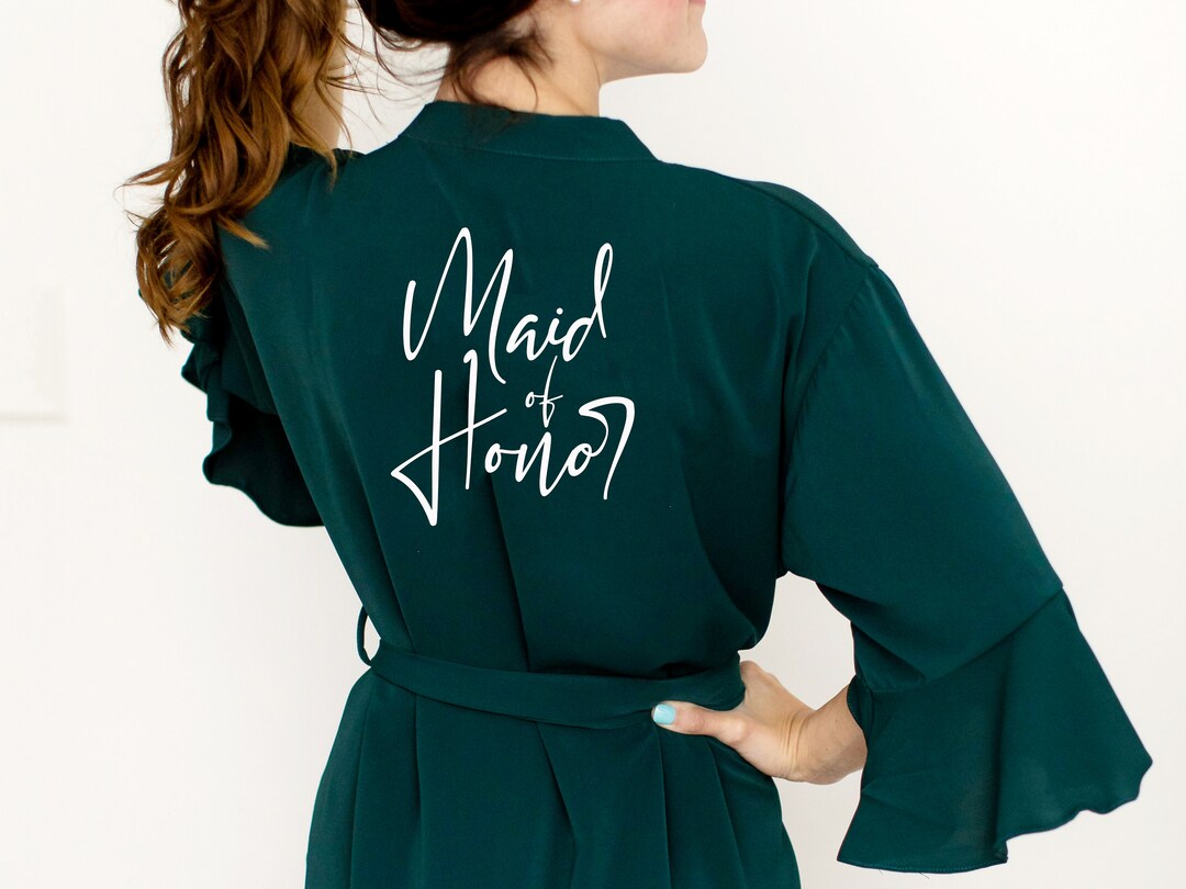 Ruffle Robes, Personalized Bridesmaid Wedding Robes, Bridal Robes ...