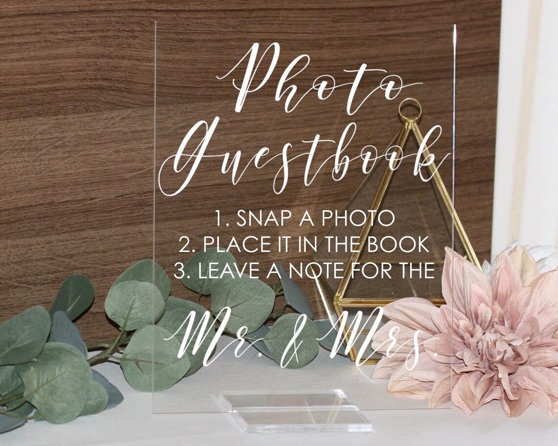 Photo Guestbook Sign Instant Photo Guestbook Sign Photo | Etsy
