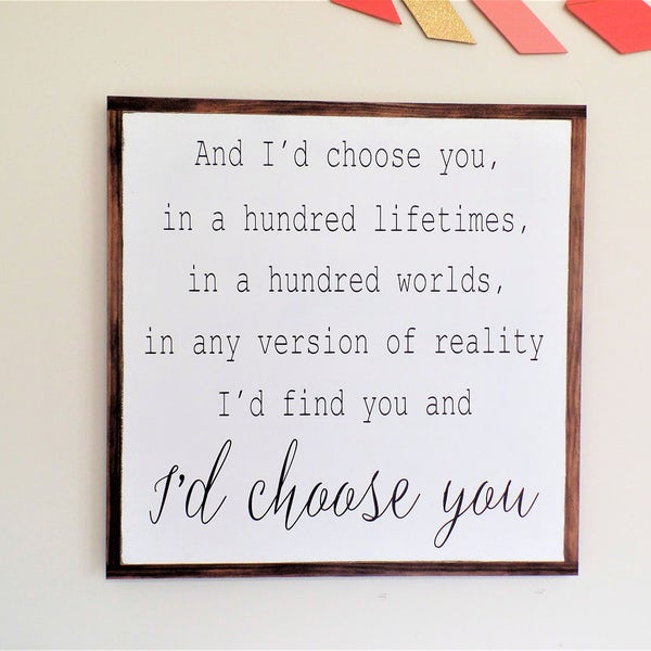 I Choose You - Etsy