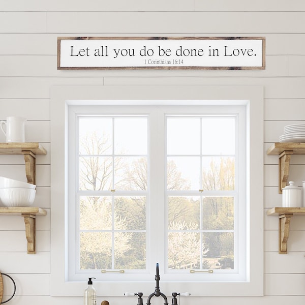 Scripture Above Door Sign - Etsy
